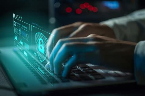 Tecnología concepto de seguridad seguridad sistema de protección digital Foto Premium
