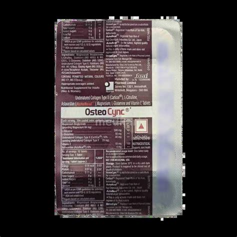 Osteocync Tablet 10s Price Uses Side Effects And Substitutes Medkart