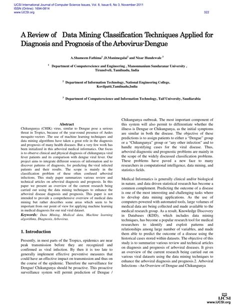 Pdf A Review Of Data Mining Classification Techniques Applied For Diagnosis And Prognosis Of