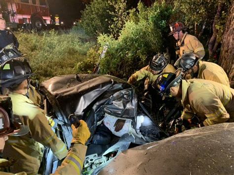 Driver Extricated After Crash In Slo Video Cal Coast Times