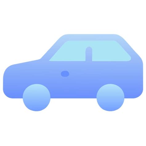 Premium Vector Car Icon Colored Shapes Gradient