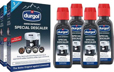 Durgol Swiss Espresso Machine Decalcifier Descaler Solution 4 Count Home And Kitchen
