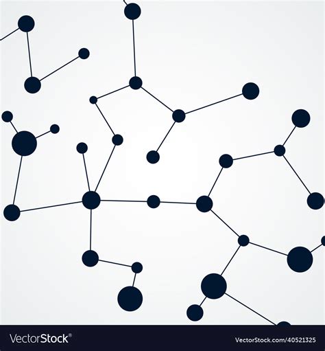 Abstract Molecular Connection Royalty Free Vector Image