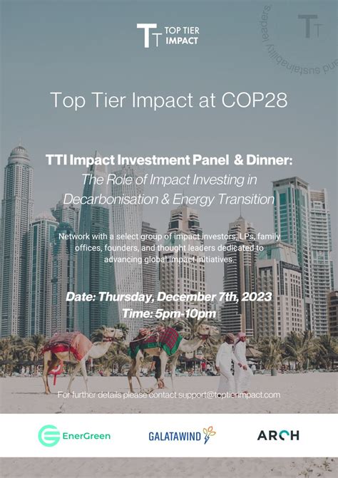 Cop28 Impactinvesting Climate Sustainability Decarbonization Top
