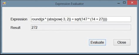 Expression Parser And Evaluator Sourcecodester