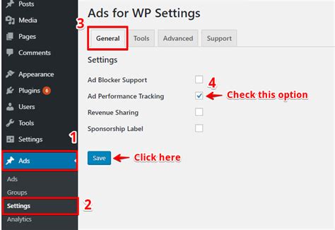 How To Count The Impressions Of The Ads Ads For WP Documentation Guides