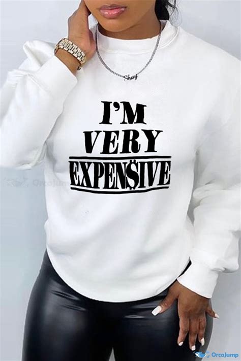 Orcajump Womens Black Streetwear Print Patchwork Letter T Shirt