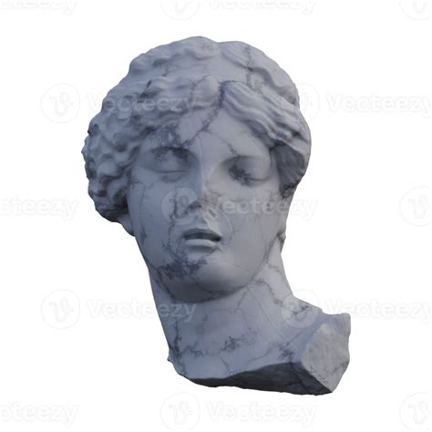 Head Of A Sleeping Statue 3d Renders Isolated Perfect For Your