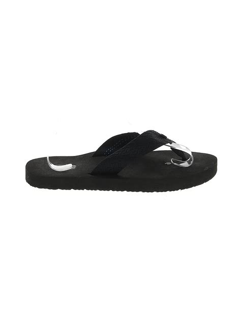Teva Solid Black Flip Flops Size 10 39 Off ThredUp