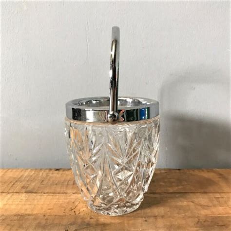 Small Cut Glass Ice Bucket Tramps Prop Hire