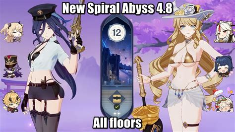 New Spiral Abyss 48 Floor 9 10 11 And 12 First Clear 36 Stars