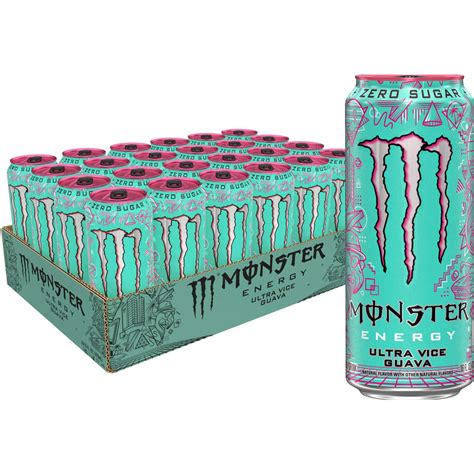 Monster Ultra Energy Drink Vice Guava 16 Fl Oz 24 Pk