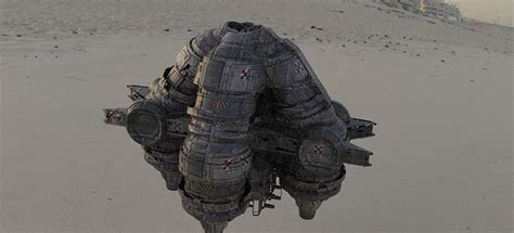 Sci Fi Floating Platform Base 6 3d Model Cgtrader