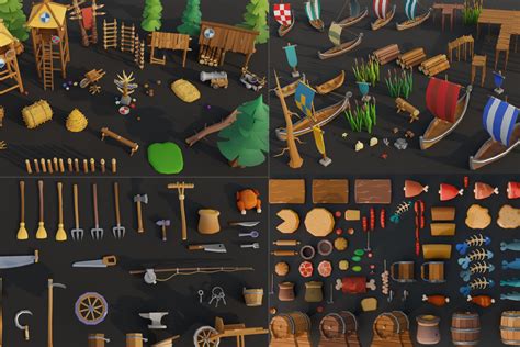 Medieval Megapack Low Poly By Rg Poly