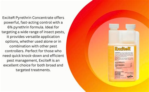 Exciter Pyrethrin Concentrate Powerful 6 Pyrethrins For Fast Knock Down Of Insect