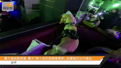 警犬達執勤搜毒，警方「第十波安居緝毒專案」 起獲逾百公斤毒品 Youtube