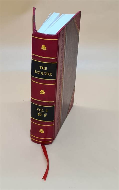 Equinox The Review Of Scientific Illuminism V1 No4 1910 Volume V