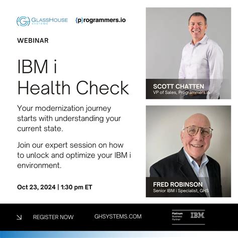 Alex Talmor On Linkedin Ibm I Health Check Webinar Oct 23 2024