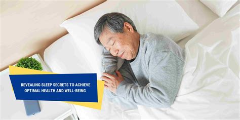 The Power Of Sleep Unlocking The Secrets To Optimal Health And Well