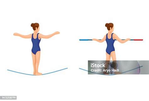 사람들은 로프 밸런스와 프리 스타일 스포츠 심볼 세트 일러스트 레이 션 벡터로 걷습니다 건강한 생활방식에 대한 스톡 벡터 아트 및 기타 이미지 건강한 생활방식 걷기