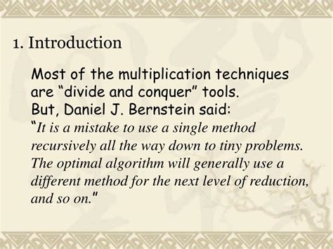 Ppt On Karatsuba Multiplication Algorithm Powerpoint Presentation
