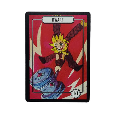 1 1 Dwarf Mtg Token ⋆ Prismatic Defender®