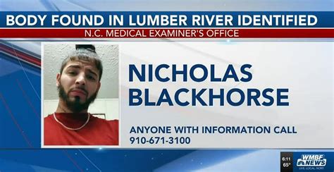 Medical Examiner Identifies Body Found In Lumber River As Man Reported