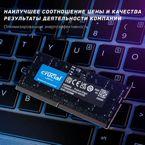 Модуль оперативной памяти Crucial 32 ГБ Ddr5 Pc44800 5600 Mhz Cl 48 Ct32g56c46s5 купить C