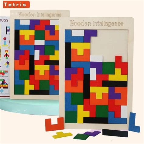 Puzzle TETRIS En Bois Pour Enfants Jeux En Bois Chez Leo