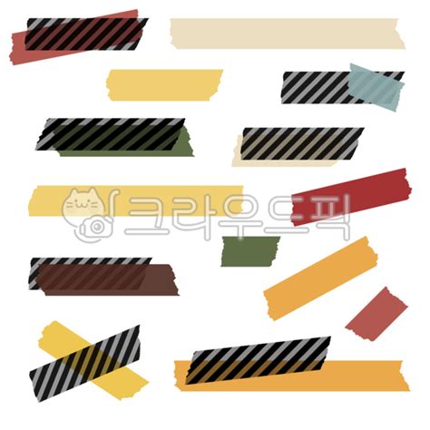 마스킹테이프 마스킹테이프일러스트 마스킹테이프png 스티커 테이프 사진 이미지 일러스트 캘리그라피 Pepper83작가