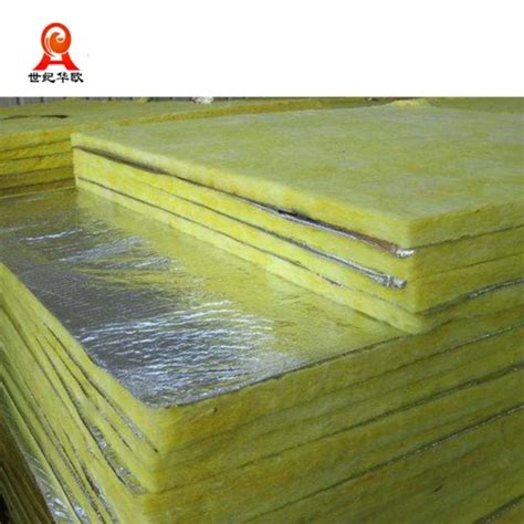 Fiberglass Glass Wool Board Faced With Tissue For Air Conditioner Duct