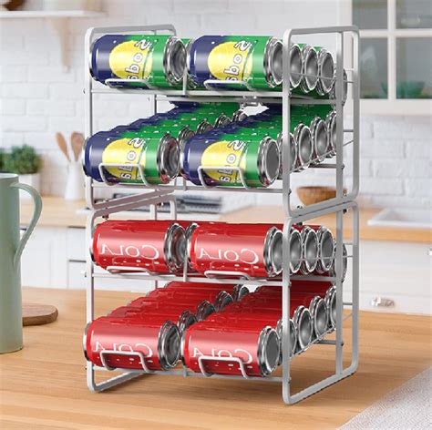 Smusei Stackable Soda Can Organizer Soda Rack Holder For