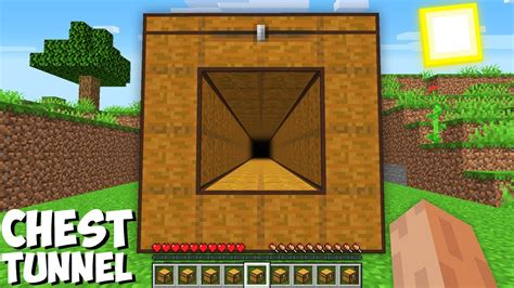 I Found The Most Secret Chest Tunnel In Minecraft Secret Passage