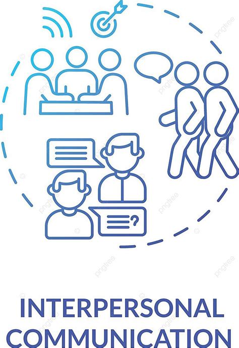 Interpersonal Communication Concept Icon Drawing Dark Line Vector Drawing Dark Line Png And