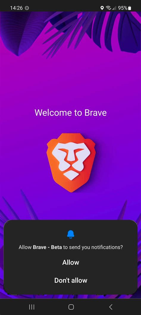 Android Move Notifications Permission Prompt · Issue 32047 · Brave