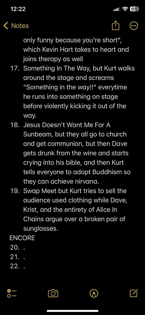 Worst Possible Setlist Encore Top Comment Wins Day 20 R