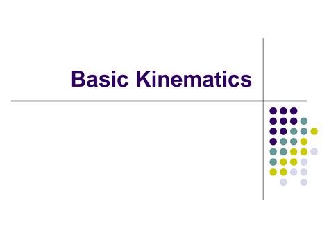 Solution Lec A Basic Kinematic Concepts Studypool