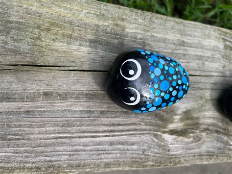 Ladybug Garden Rock Painted Rock Garden Decorations Hand Painted Etsy