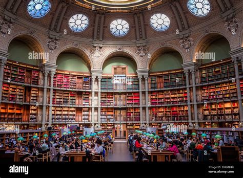 Paris France October 20 2022 Oval Reading Room In National Library