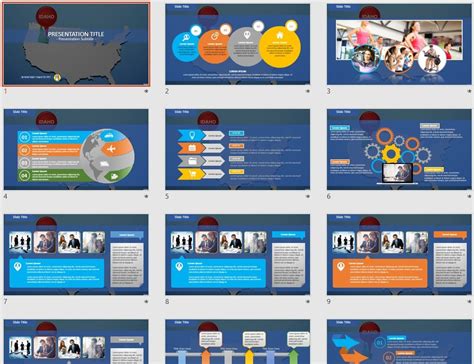 Virginia Powerpoint Template 65978 Sagefox Free Powerpoint Templates