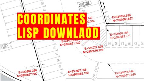 AutoCAD Lisp File For Coordinates Free Download 2023