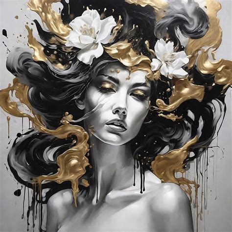 60 Illustration Female Flower V1 In 2024 Illustration Book Art