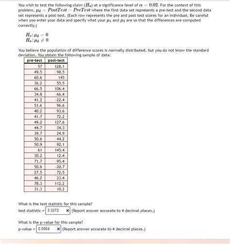 Solved You Wish To Test The Following Claim Ha At A Significance Level Of Î± 002 For The