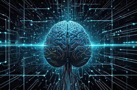 Futuristic Ai Quantum Human Digital Brain With Neural Data Streams Of Binary Code Ai Technology