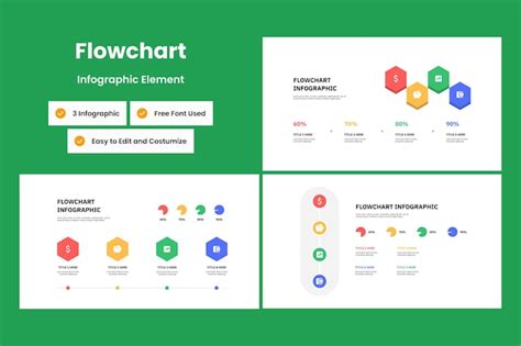 Premium Vector Flowchart Infographic Template V2
