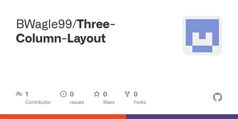 GitHub BWagle99 Three Column Layout
