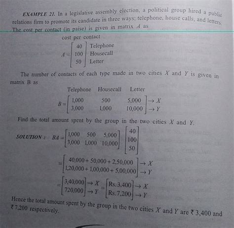Example 21 In A Legislative Assembly Election A Political Group Hired A