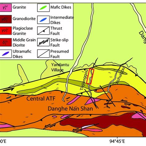 Geologic Map Of The Subei Area According To The 1200000 Geologic Map