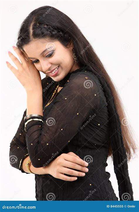 Teenage Girl With A Blushing Expression Stock Image Image 8445555