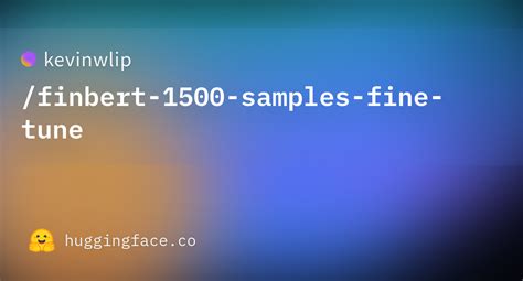 Kevinwlipfinbert 1500 Samples Fine Tune · Training Metrics